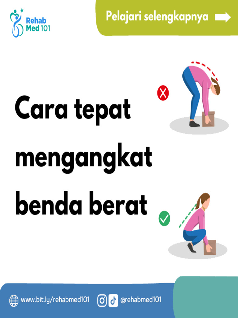 Cara Aman Mengangkat Benda Berat | PDF