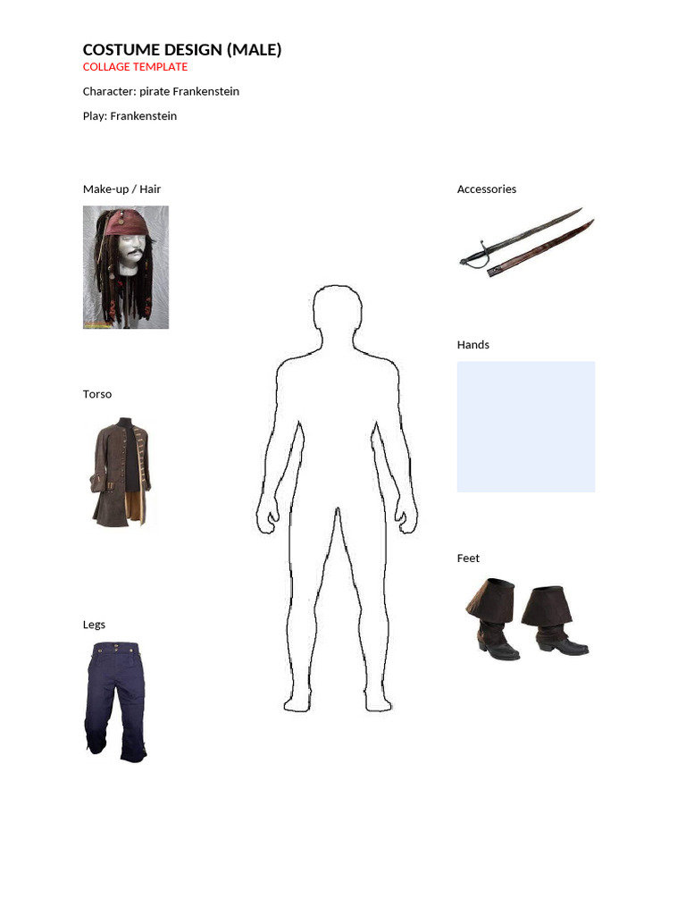 Collage Template - Male (1) | PDF