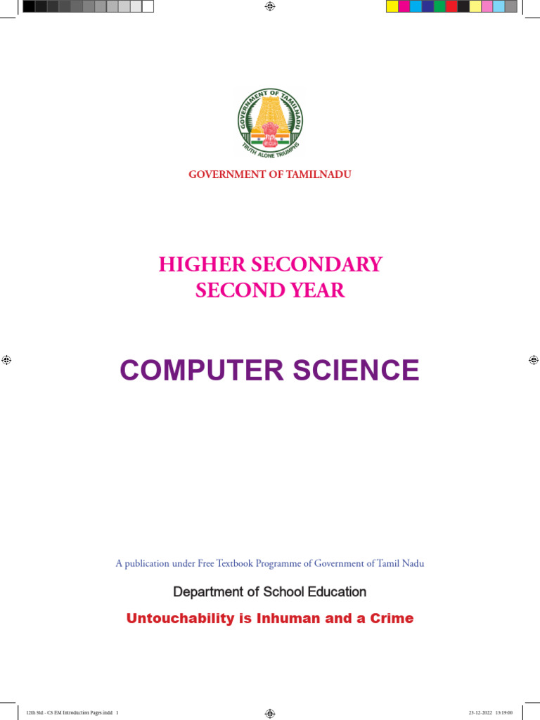 Class 12 Computer Science English Medium-2024 Edition-Www - Tntextbooks.in | PDF | Parameter ...