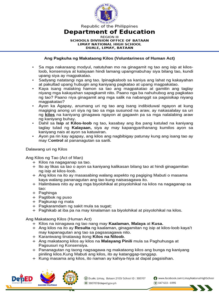 2ND Quarter Reviewer | PDF
