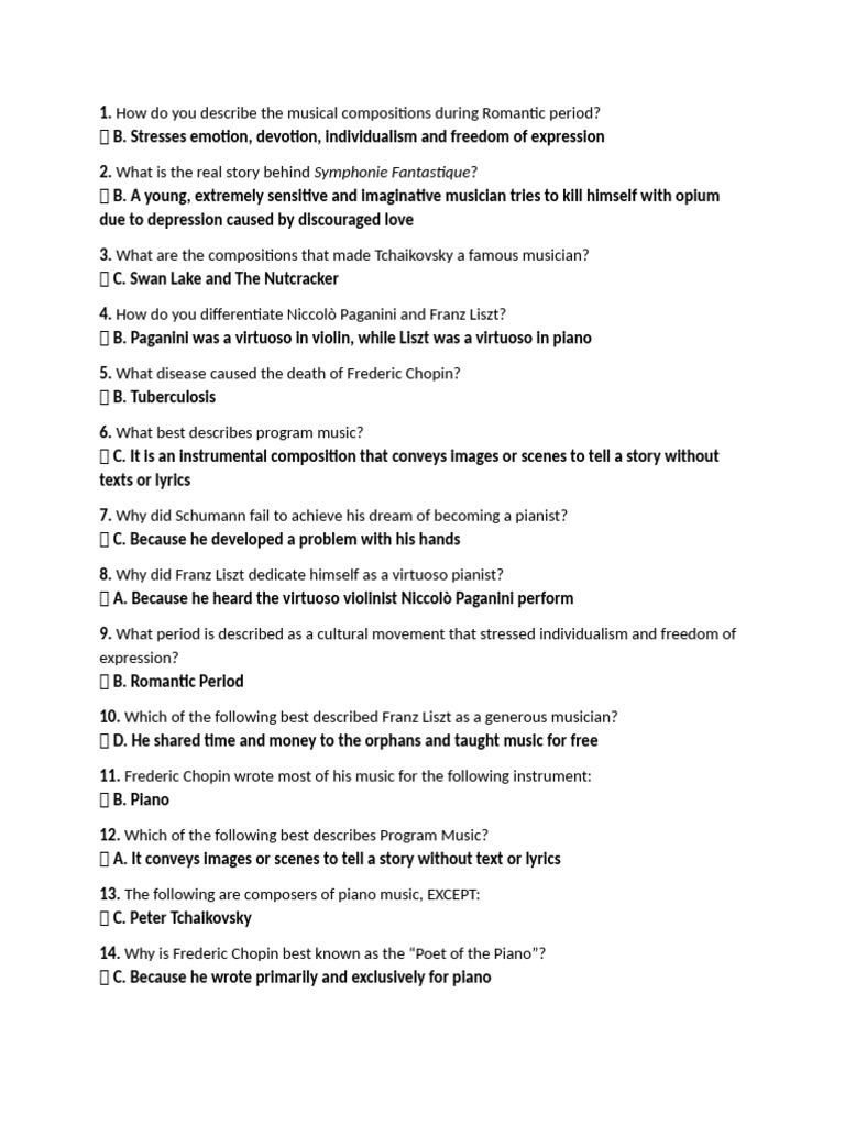 Answer Key Quiz | PDF