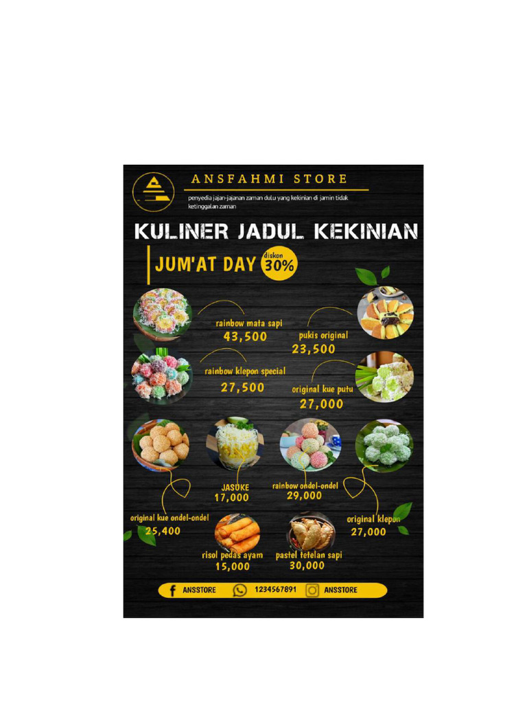 Contoh Menu | PDF