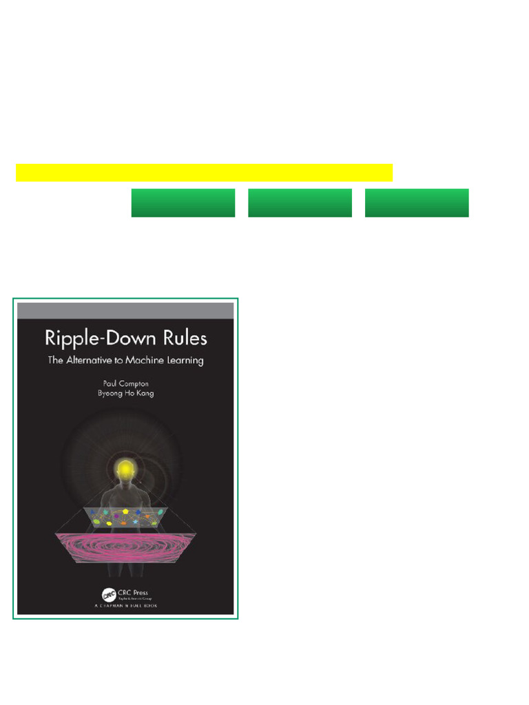 Ripple Down Rules The Alternative to Machine Learning 2021 Kang 9781003126157 1st Edition Paul ...