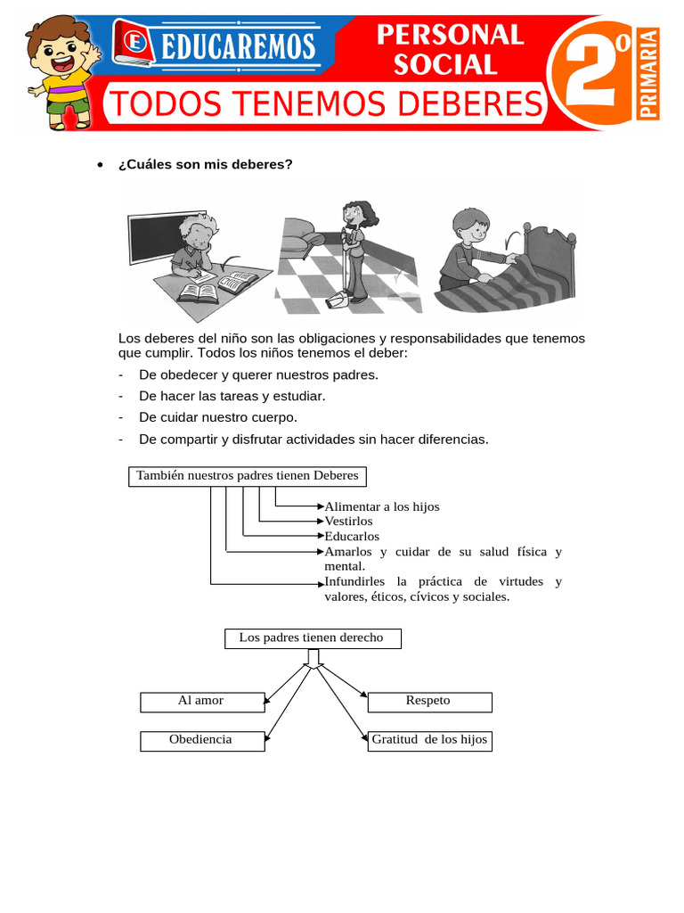 Deberes y Responsabilidades de los Niños | PDF