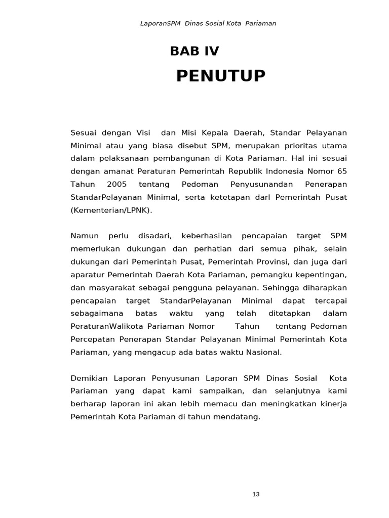 Laporan Spm Bab 4 | PDF