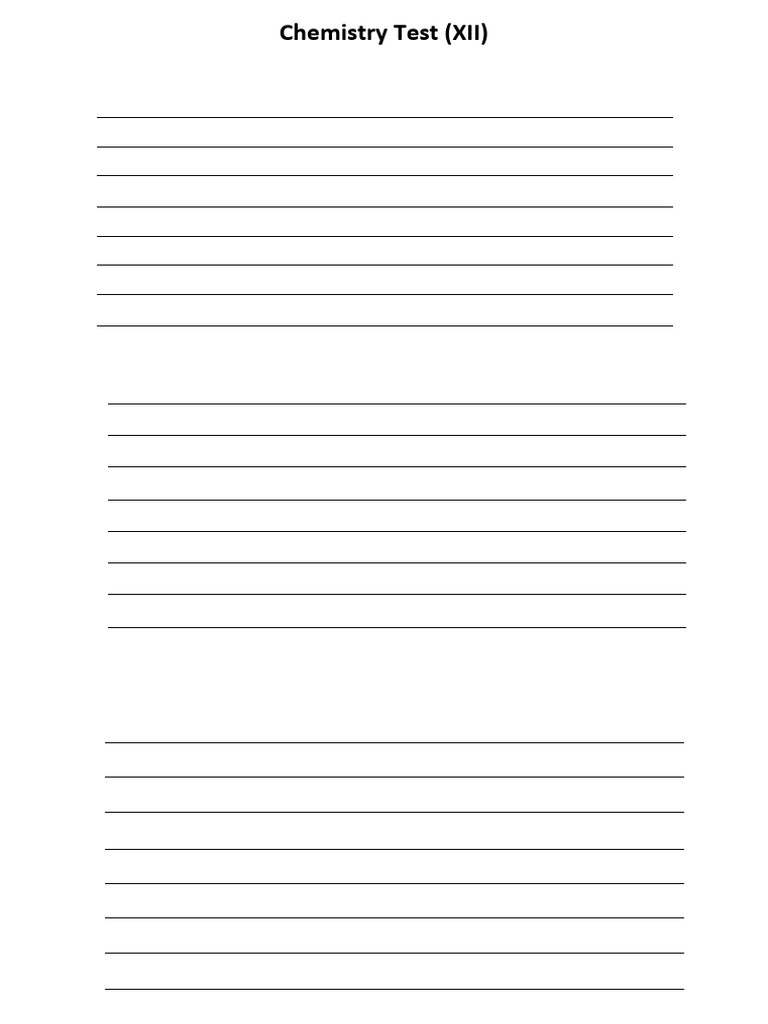 Chemistry Test PDF | PDF