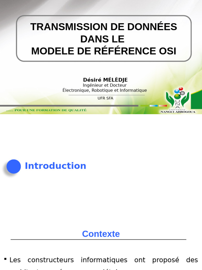 Model OSI 2026 | PDF | Modèle OSI | Réseau informatique