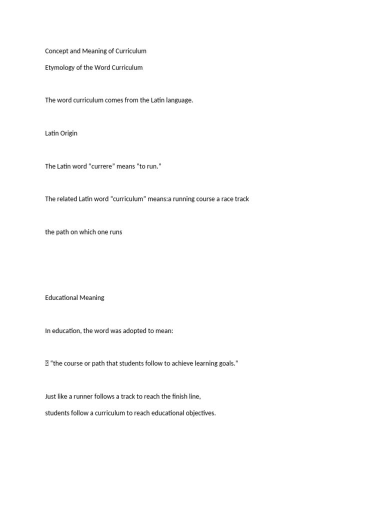 Understanding Curriculum: Definition & Concepts | PDF | Curriculum ...