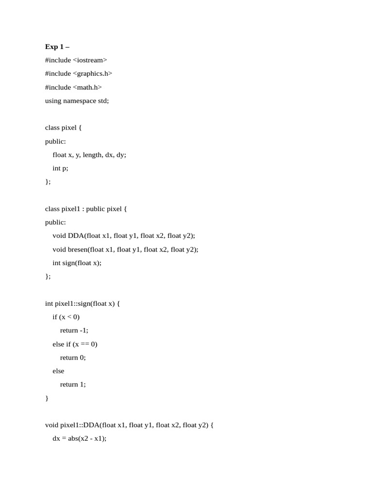 CG Practicals | PDF | Computer Programming