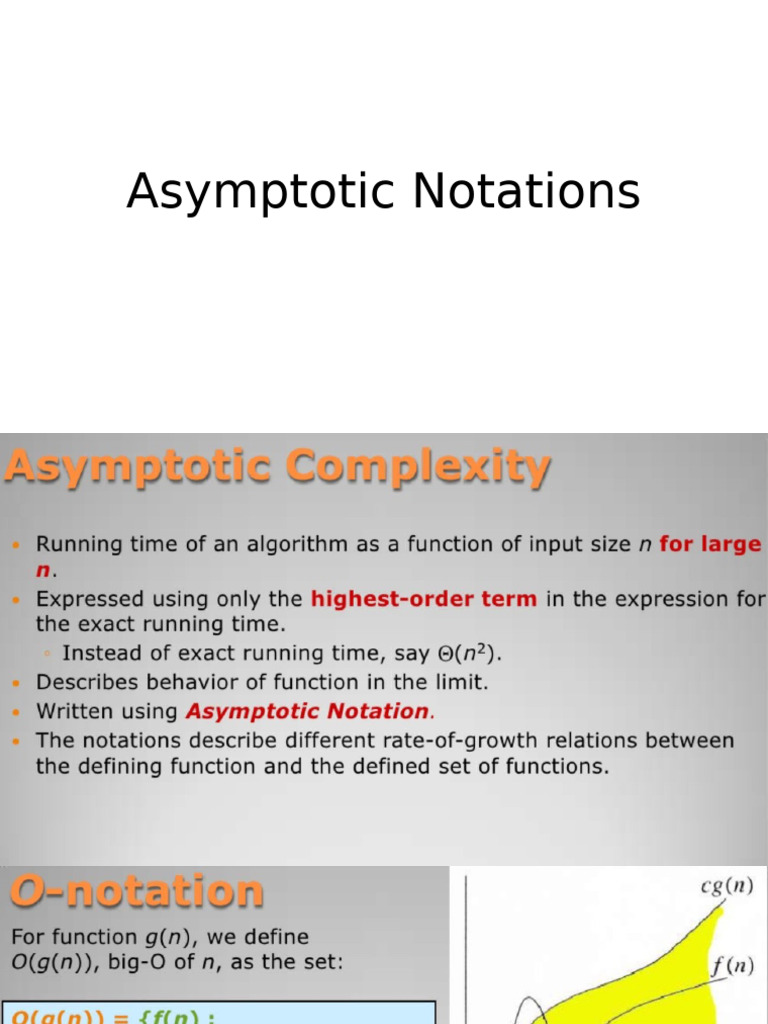 Asymptotic Notations | PDF