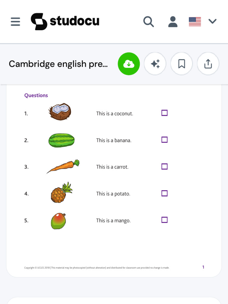 Cambridge English Pre A1 Starters Classroom Activities - Classroom ...