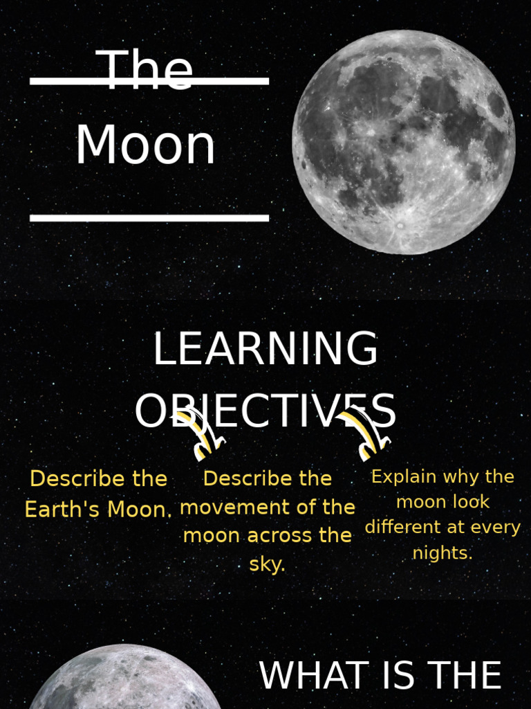 Moon Phases Educational Presentation in A Black and White Animated ...