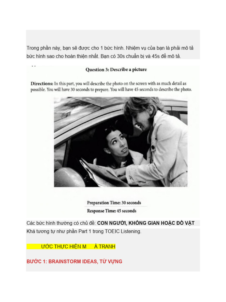 Describe A Picture | PDF