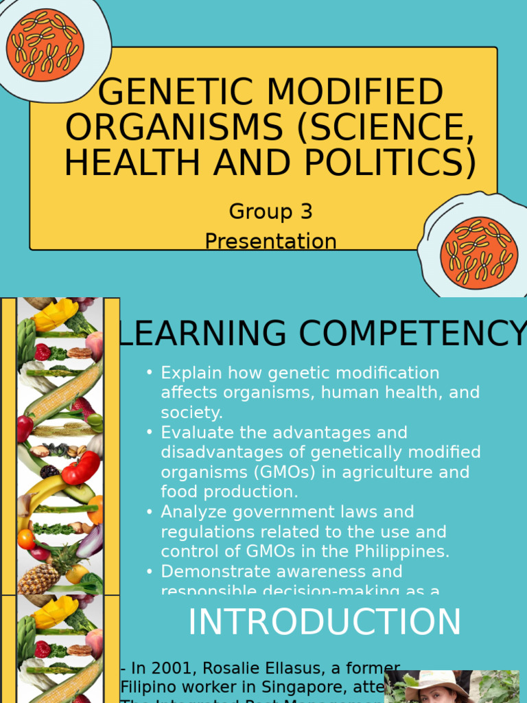 Genetic Modified Organisms Science Health and Politics 2025 | PDF ...