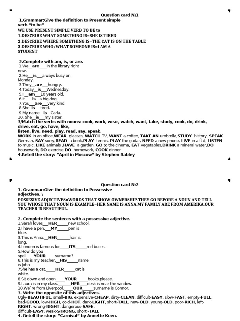 English Exam Answers | PDF | Adverb | Noun