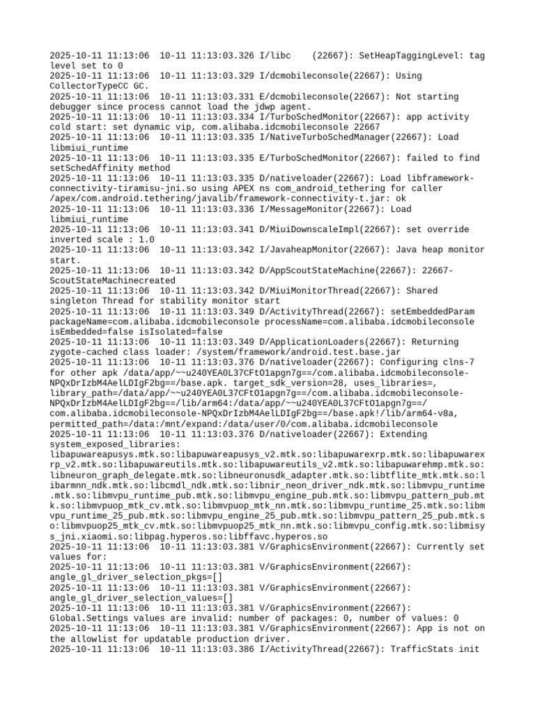 2025-10-11 Android Log | PDF | Java (Programming Language) | Android ...