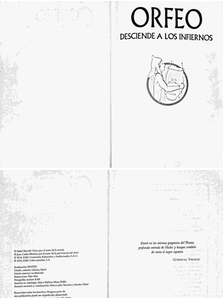 Orfeo Desciende A Los Infiernos | PDF