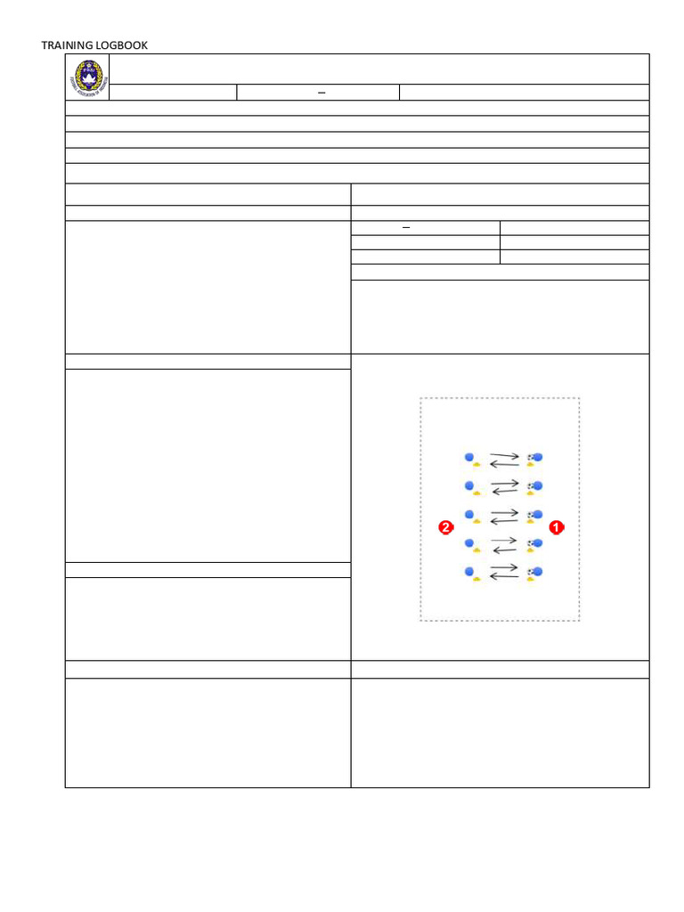 Logbook Training - 17-11-2025 - Passing and First Touch | PDF