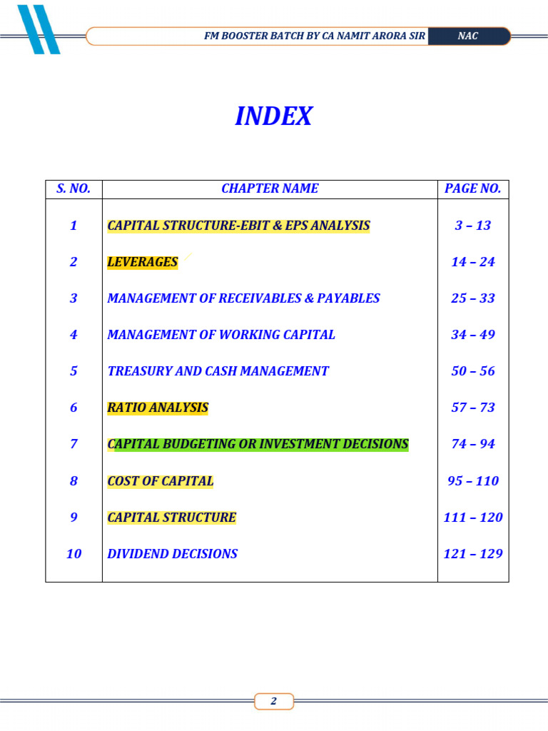 Capital Structure & EPS Analysis Guide | PDF | Capital Structure ...