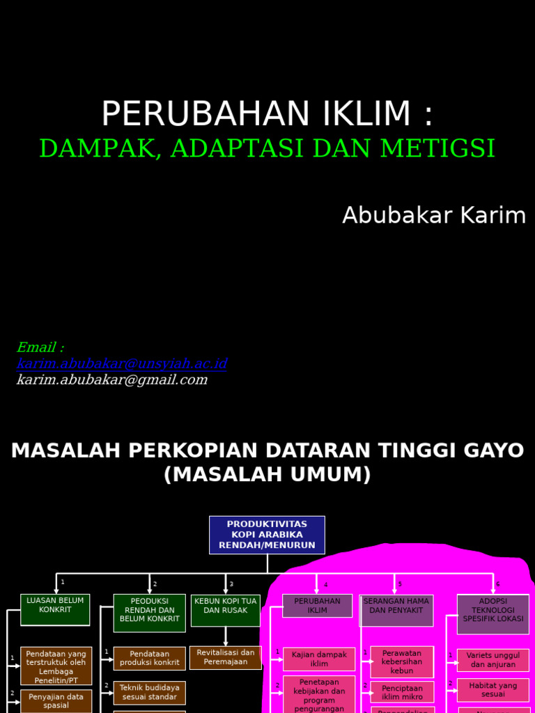 Prof Abubakar Dampak Perubahan Iklim | PDF