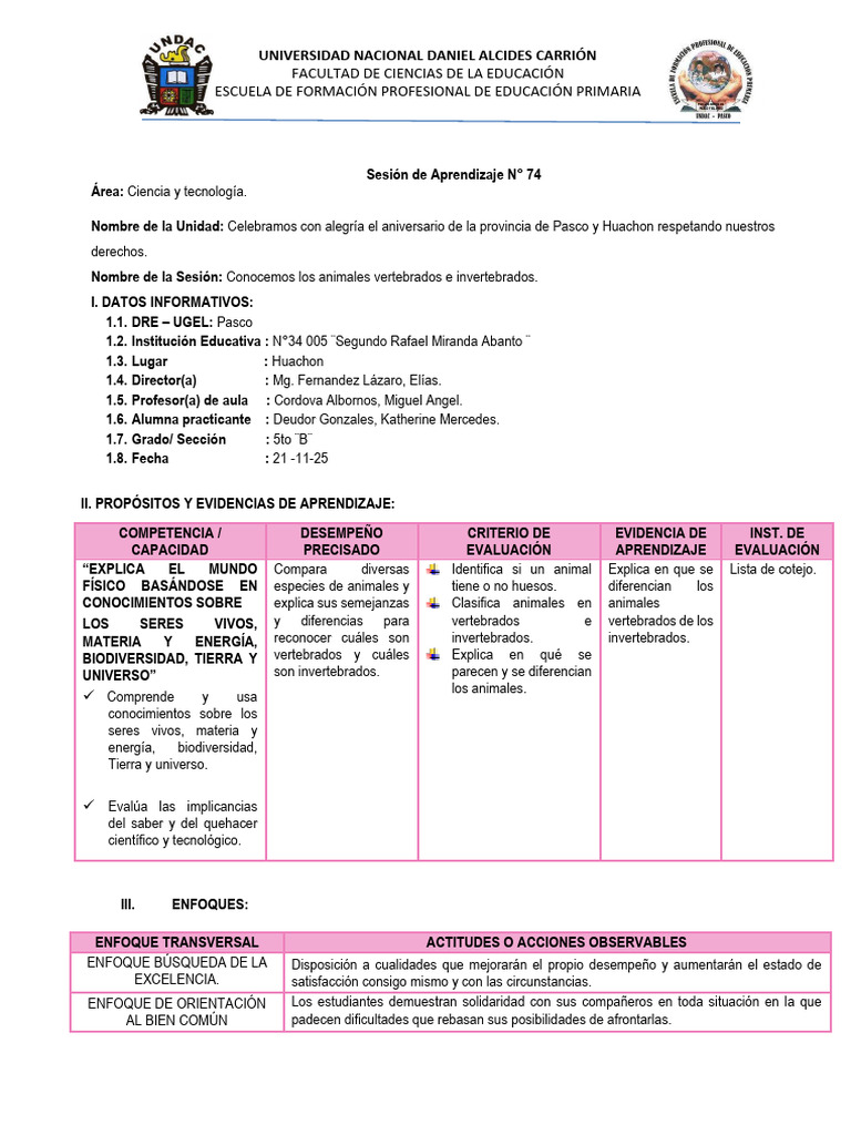 Conocemos Los Animales Vertebrados e Invertebrados. | PDF ...