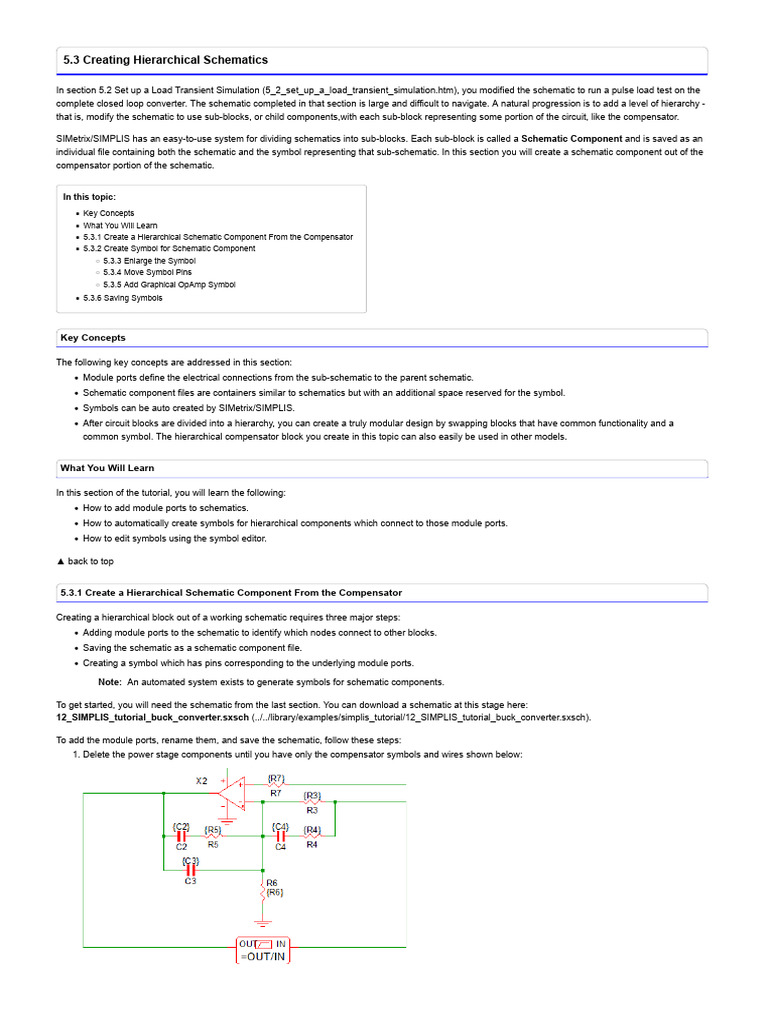 5.3 Creating Hierarchical Schematics | PDF | Hierarchy | Operational ...