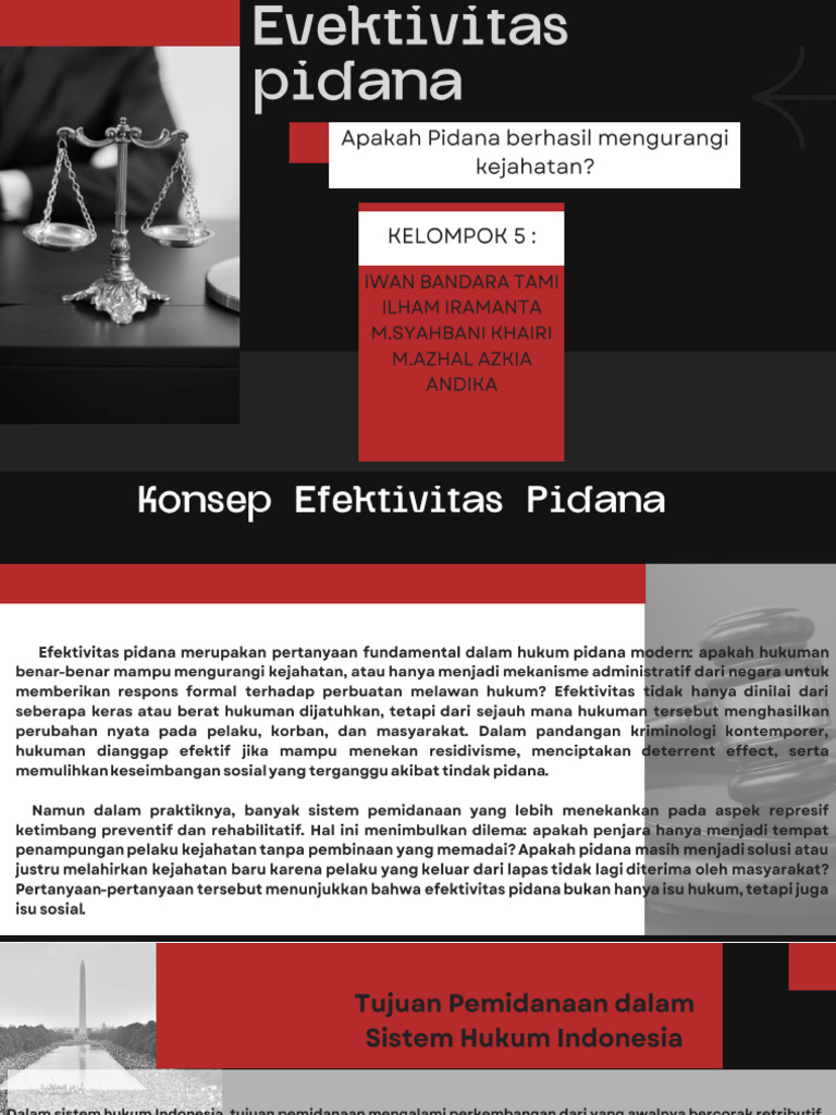 Hitam Dan Merah Modern Presentasi Hak-Hak Hukum | PDF