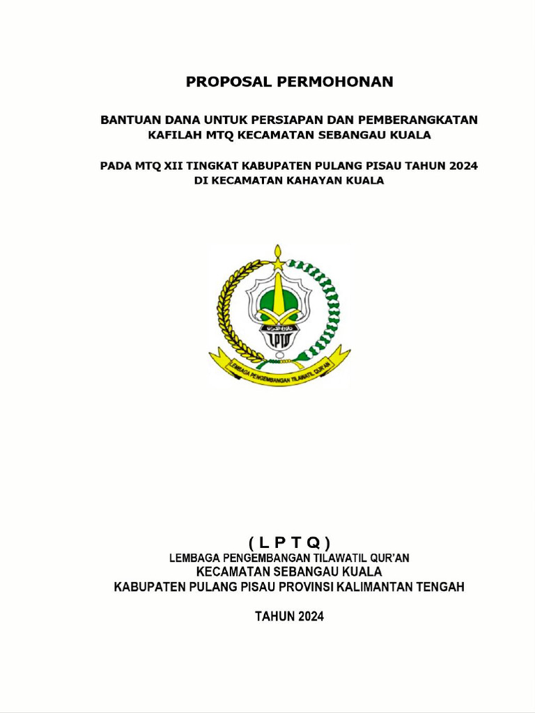 Cover Proposal MTQ | PDF