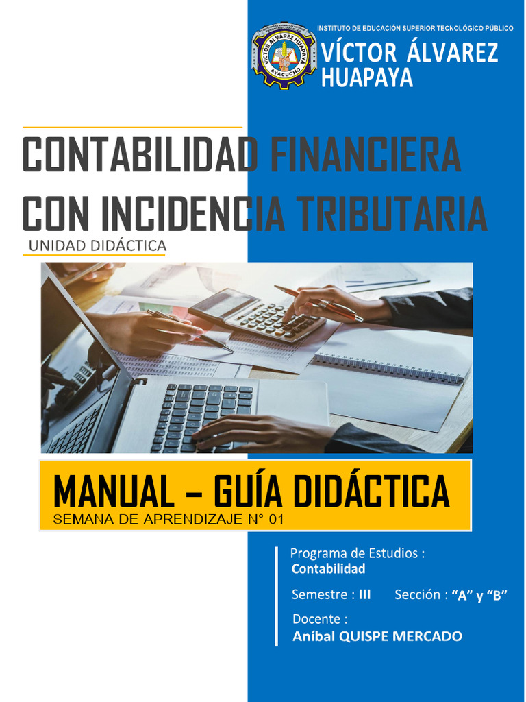 Manual-Guia - Semana 01 - Cont Finan Incid Tribut | PDF | Impuestos ...