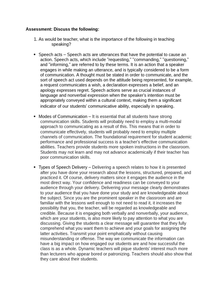 EL107 Module 12 - Assignment | PDF | Teachers | Communication