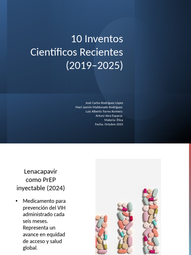10 Inventos Cientificos Recientes JoseCarlos | PDF