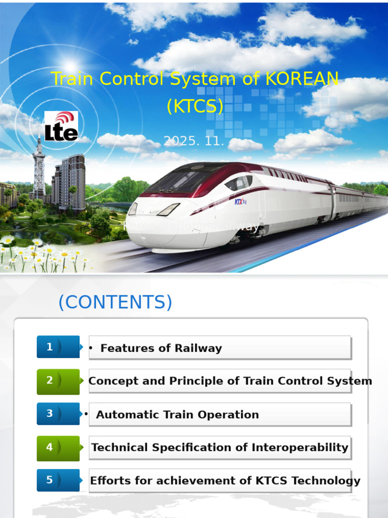 Korean Train Control System Overview | PDF | Rail Transport | Train