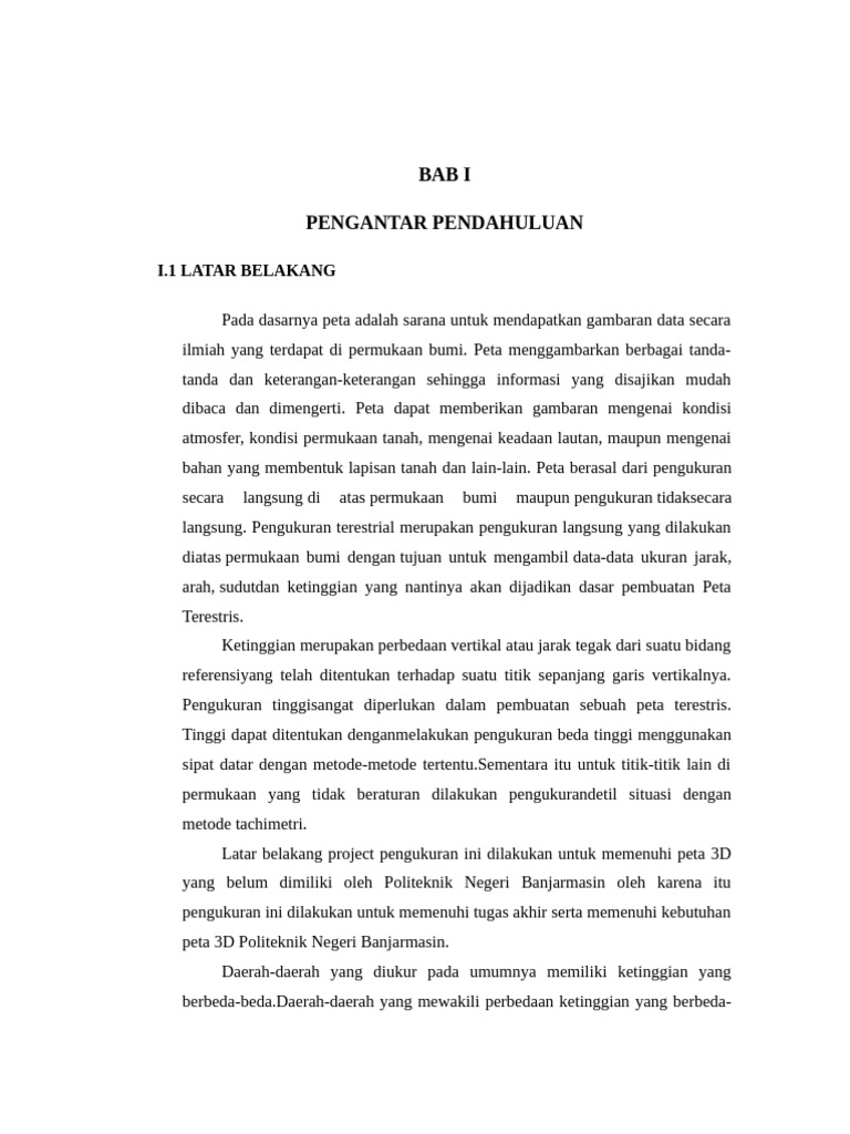 Pemetaan 3D Politeknik Banjarmasin | PDF
