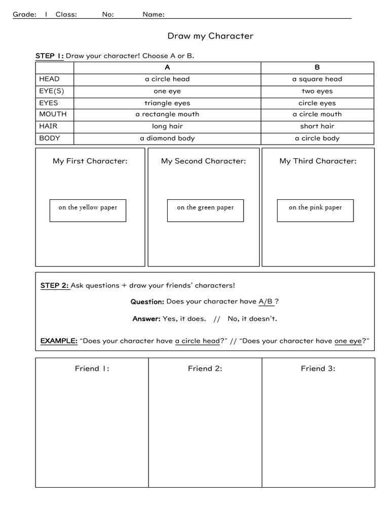 Does Character Drawing | PDF