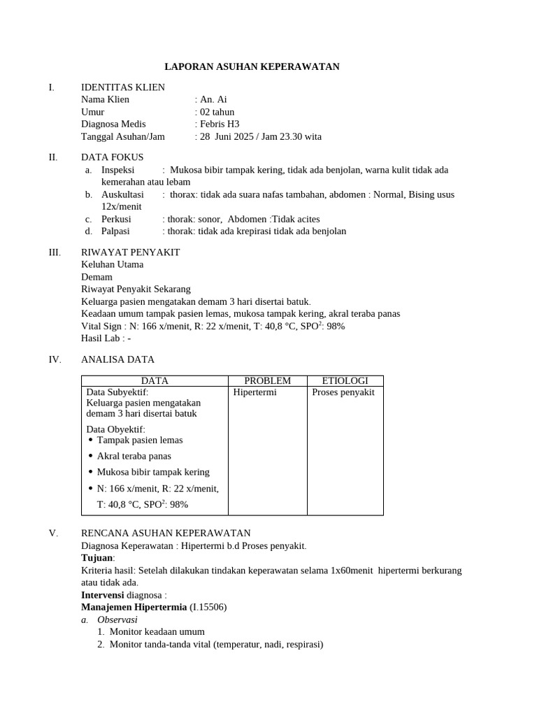 Askep Hipertermi | PDF