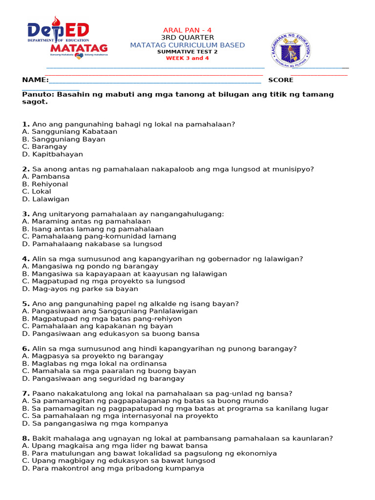 Aral Pan | PDF