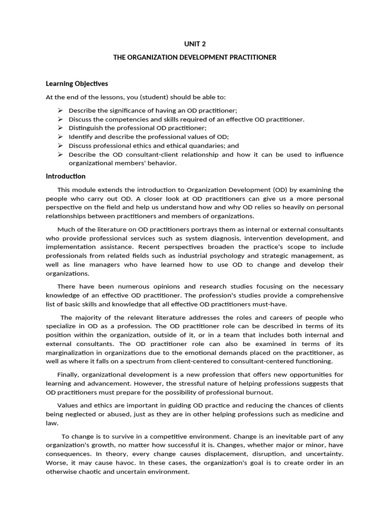 Module in Organizational Devt Pt2 1sem2526 | PDF | Organization ...