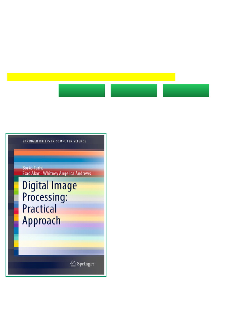 (Ebook) Digital Image Processing: Practical Approach by Borko Furht ...