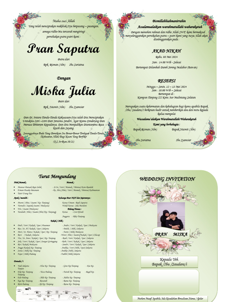 Undangan Baralek Pran | PDF
