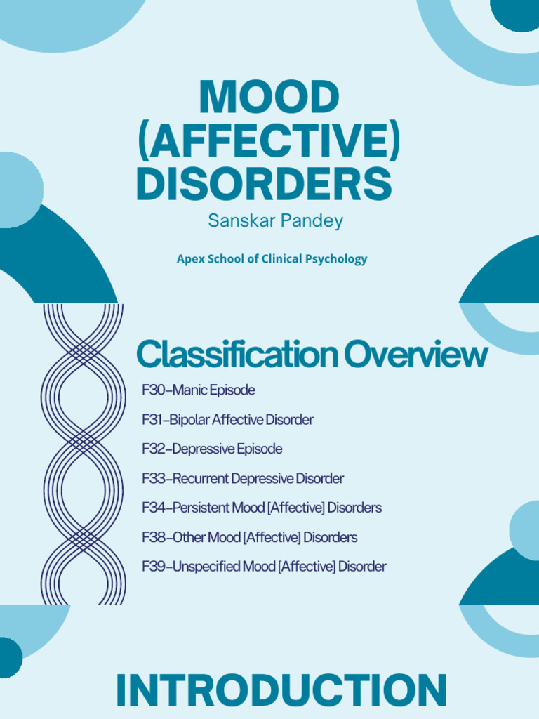 ICD 10 Mood Disorders | PDF | Mania | Bipolar Disorder
