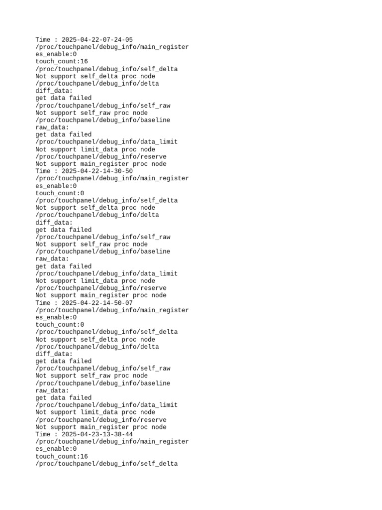 Tp Debug Info | PDF | Data | Digital Technology