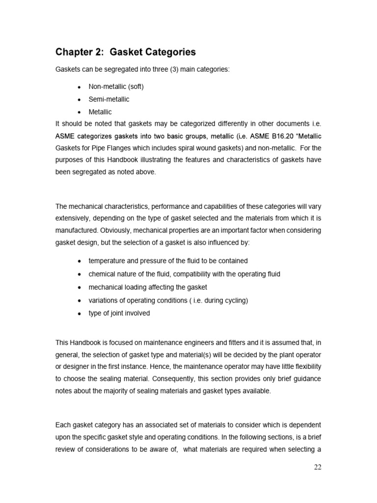 Gasket Categories For Couplings | PDF | Secondary Sector Of The Economy ...