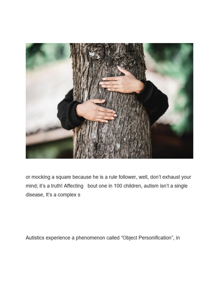 Object Personification in Autism Explained | PDF | Grammatical Gender ...