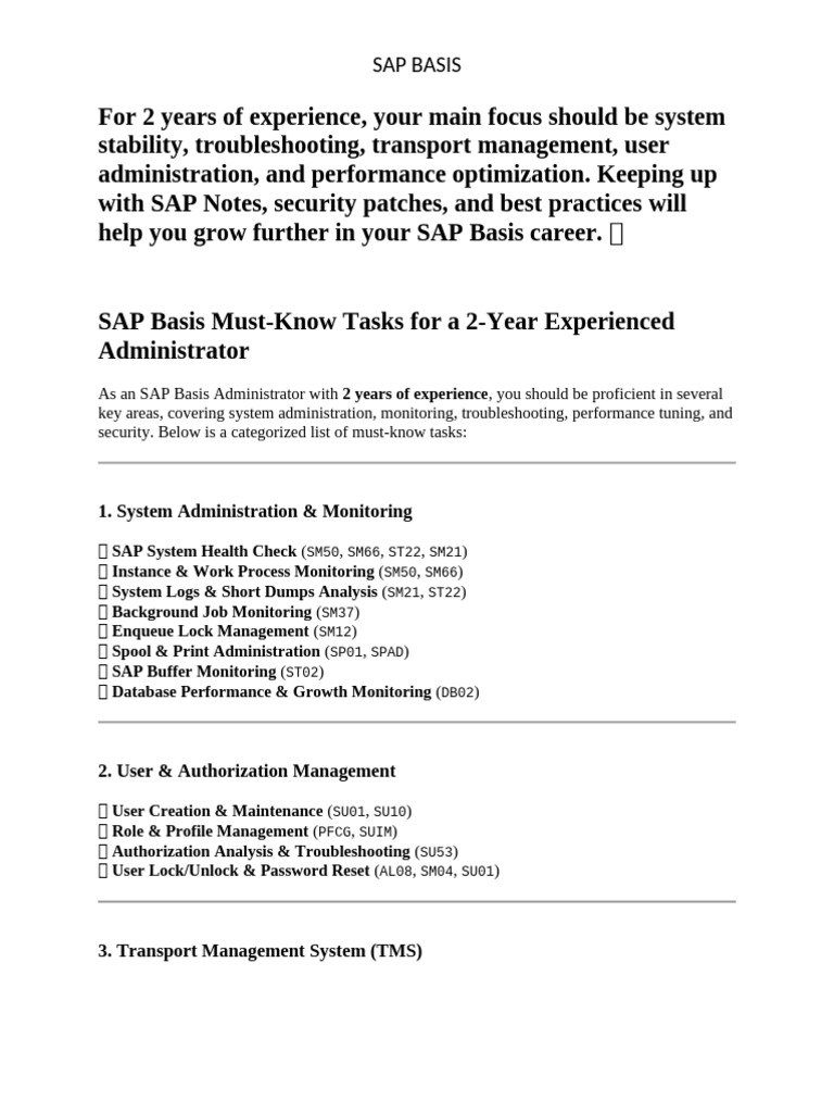 Must Know Basis Tasks | PDF | Databases | Backup