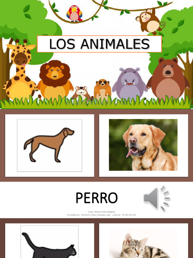 Aprendemos Vocabulario Los Animales | PDF