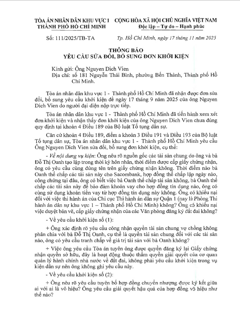 TAKV1 - TB - Sua Doi Bo Sung Don Kien - Lan 02 - 111.2025.TA-TA - Tp ...