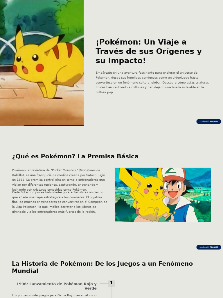 Orígenes y Evolución de Pokémon | PDF | Pokémon