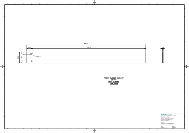 Front Rubber Sizes | PDF