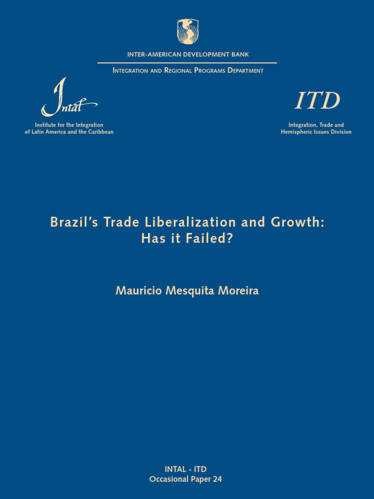 Brazil Trade Liberalization and Growth Has It Failed | PDF | Economic ...