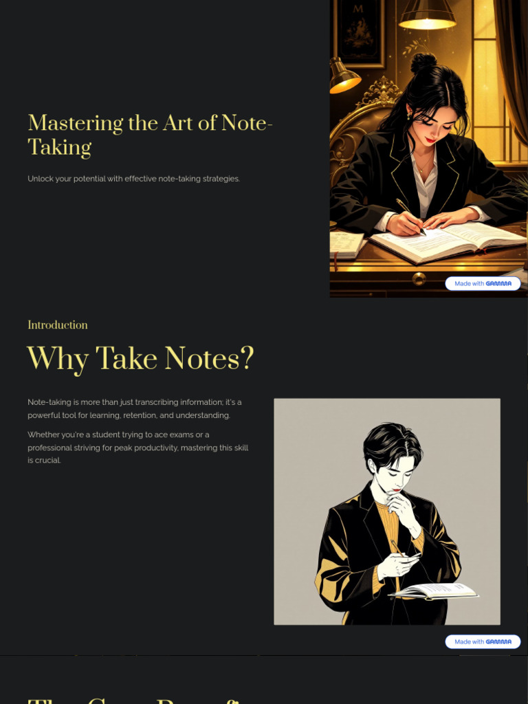 Mastering The Art of Note Taking | PDF